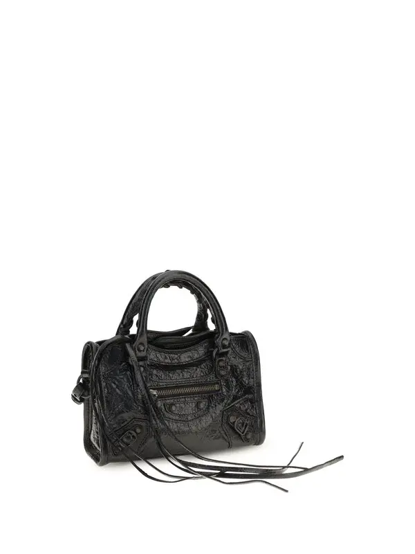 Balenciaga Le City Nano Handbag In Arena Lambskin