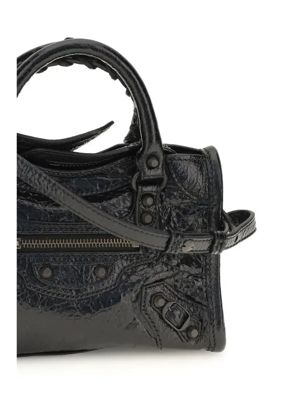 Balenciaga Le City Nano Handbag In Arena Lambskin