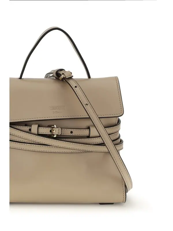 Moschino Tie Me Handbag - Cream