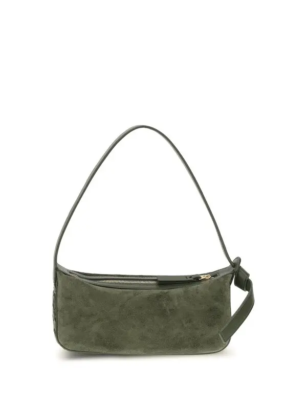 Bottega Veneta Suede And Nappa Leather Nodo Shoulder Bag - Green