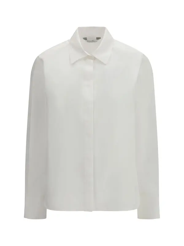 Max Mara Maroso Cotton Poplin Shirt - White