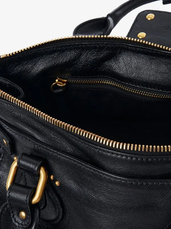 Chloé Paddington Leather Handbag - Black