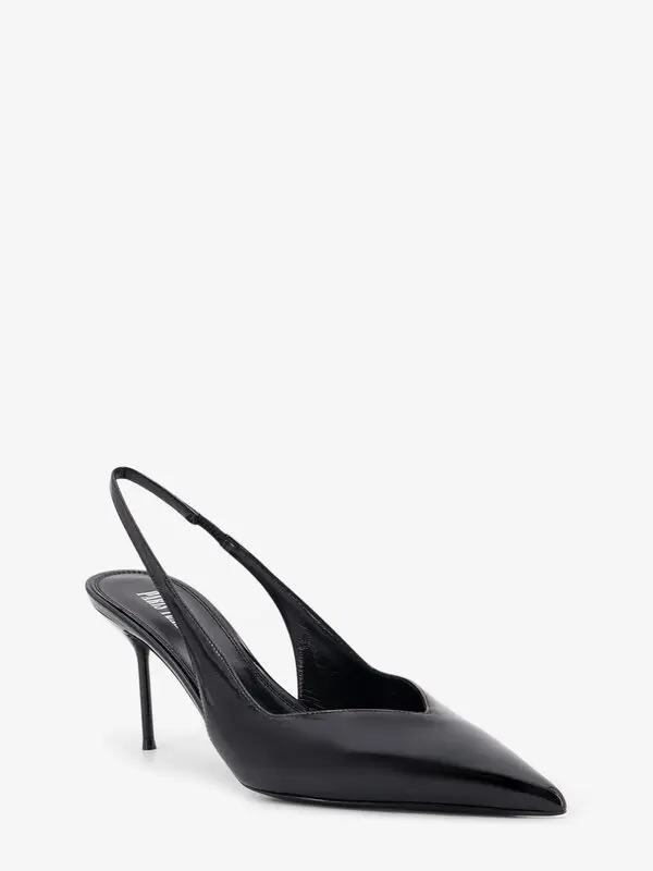 Paris Texas Lidia 70 Patent Leather Slingback Pumps - Black