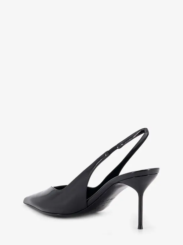 Paris Texas Lidia 70 Patent Leather Slingback Pumps - Black
