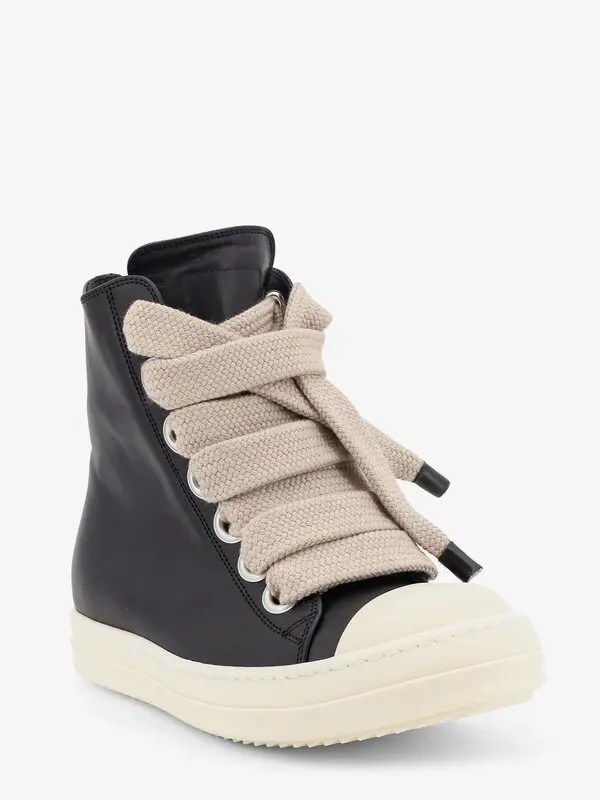 Rick Owens Jumbolace Leather High Top Sneakers - Multicolor