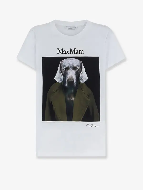 Max Mara Printed Cotton T-shirt - Multicolor