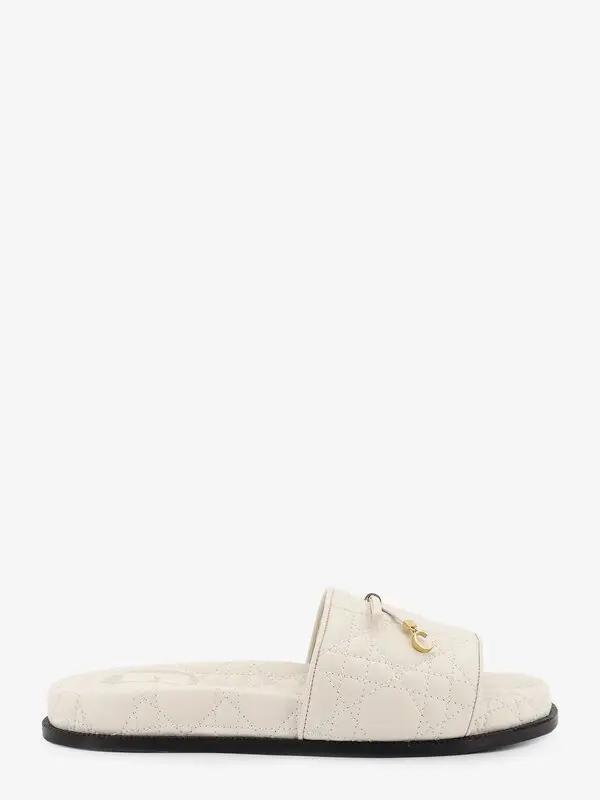 Dior Cannage Quilted Leather Sandals - Multicolor