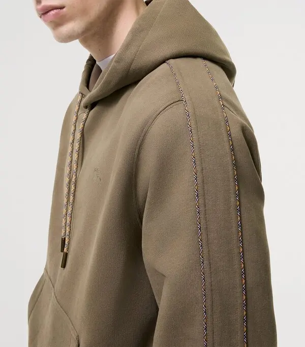 Burberry Cotton Check-piping Slim Hoodie