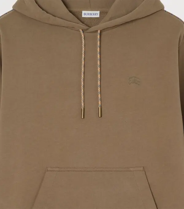Burberry Cotton Check-piping Slim Hoodie
