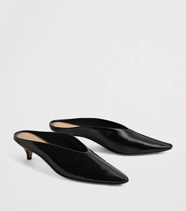 Bottega Veneta Lambskin Vesta Heeled Mules