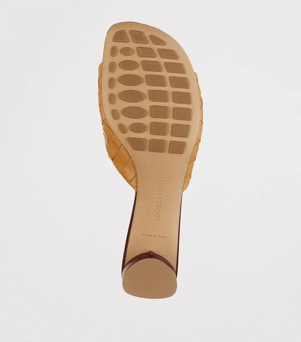 Bottega Veneta Lambskin Livia Heeled Mules - Brown