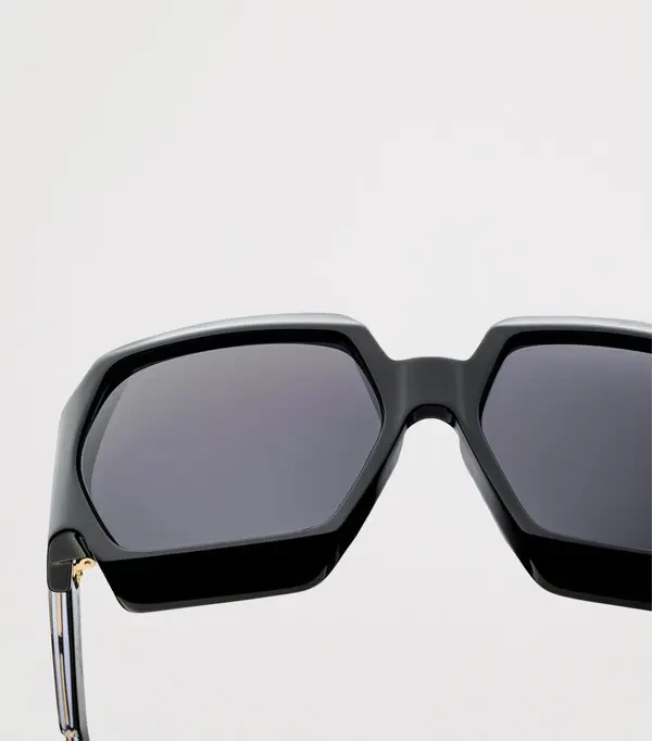 JACQUES MARIE MAGE Grand Funk Hexagonal Sunglasses
