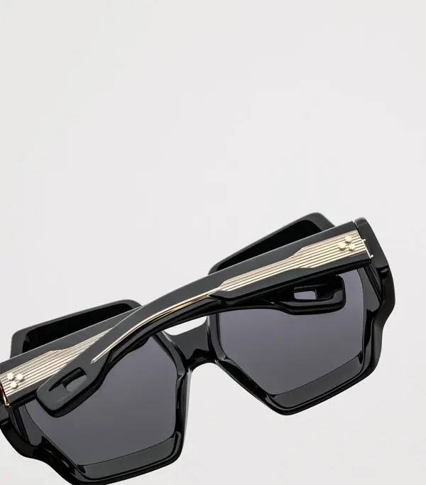 JACQUES MARIE MAGE Grand Funk Hexagonal Sunglasses
