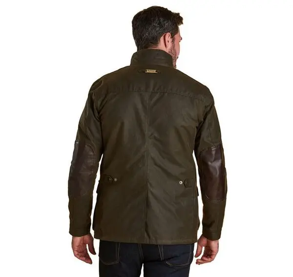 Barbour Logo Embroidered High-neck Jacket