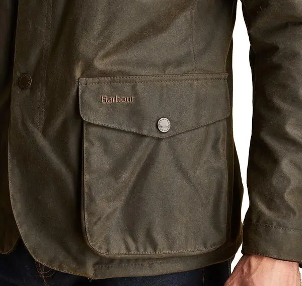 Barbour Logo Embroidered High-neck Jacket