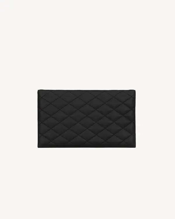 Saint Laurent Logo Plaque Pouch