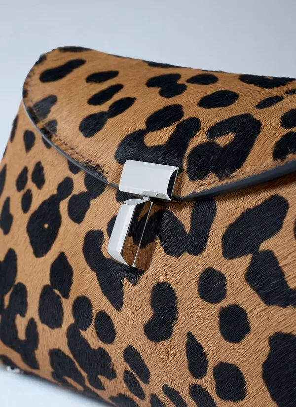 TOTEME Printed Foldover Top Clutch Bag