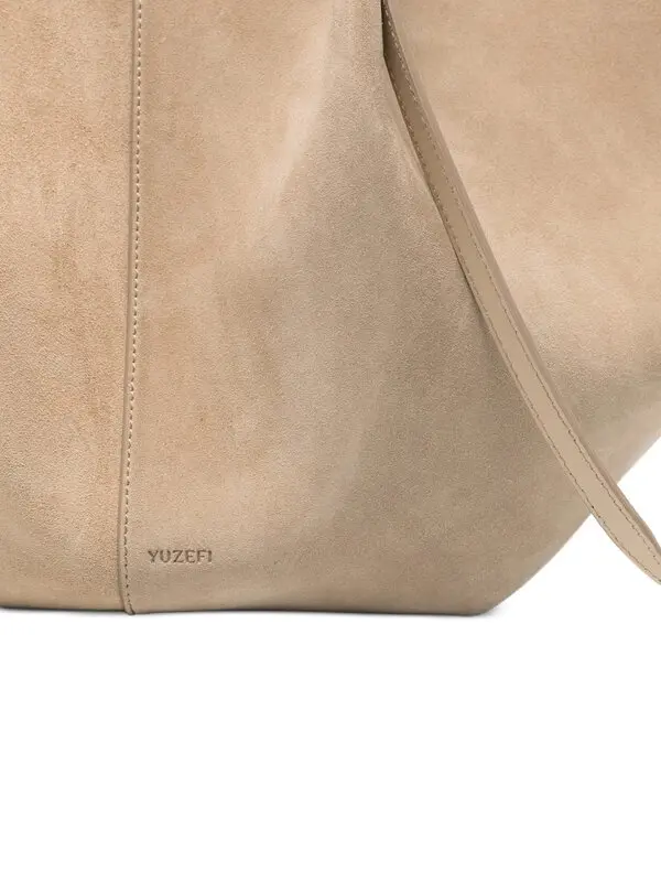 Yuzefi Large Mochi Suede Shoulder Bag