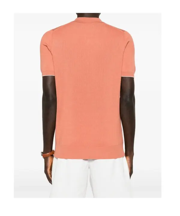 Brunello Cucinelli V-neck Ribbed T-shirt