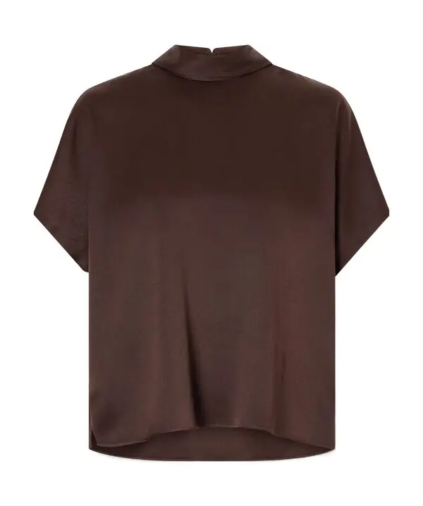 Brunello Cucinelli Draped Shirt - Dark Brown