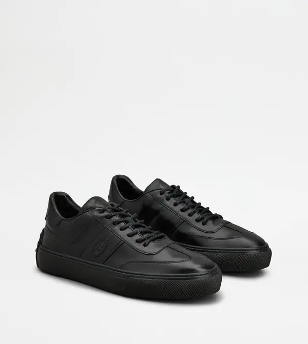 TOD'S Logo-debossed Round Toe Lace-up Sneakers