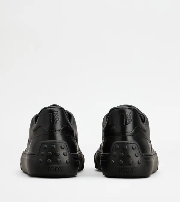 TOD'S Logo-debossed Round Toe Lace-up Sneakers