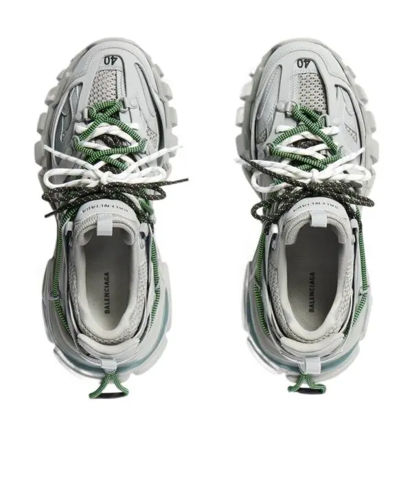 Balenciaga Track Trail Lace-up Sneakers - Grey/yellow/white/navy