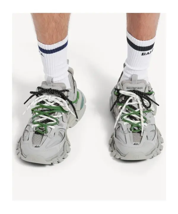Balenciaga Track Trail Lace-up Sneakers - Grey/yellow/white/navy