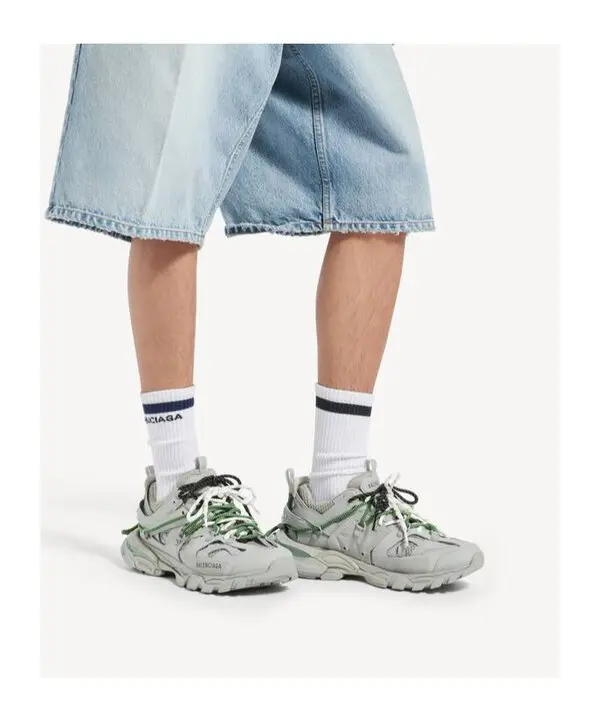 Balenciaga Track Trail Lace-up Sneakers - Grey/yellow/white/navy