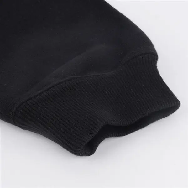 Celine Cotton Fleece Sweatshirt - Black/white/red