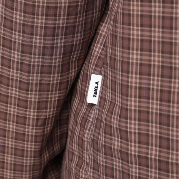 TEKLA Plaid Pajama Shirt