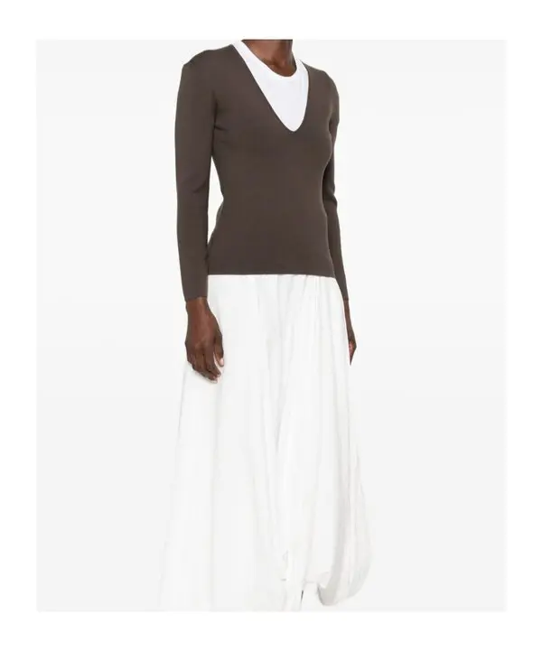 TOTEME V-neck Long-sleeve Sweater - No