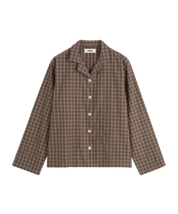 TEKLA Plaid Shirt Pajamas