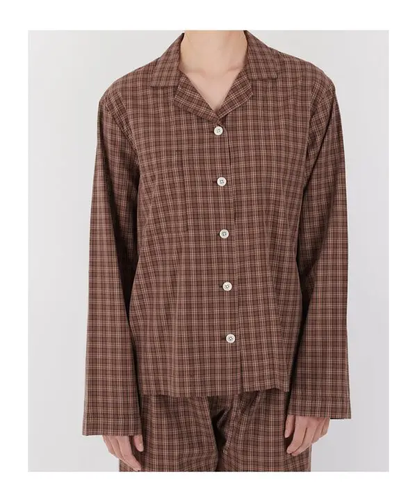 TEKLA Plaid Shirt Pajamas