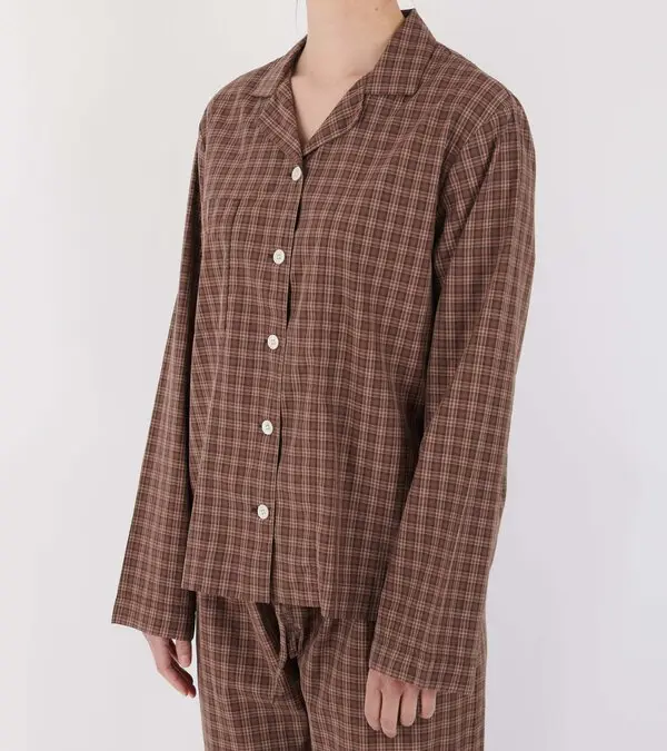 TEKLA Plaid Shirt Pajamas