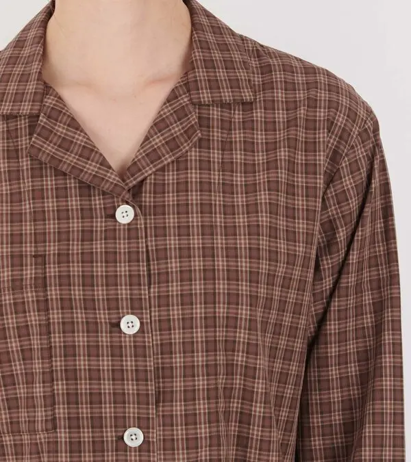 TEKLA Plaid Shirt Pajamas