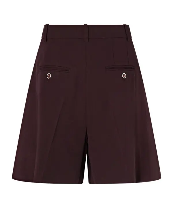 Pinko Pleated High-waisted Shorts