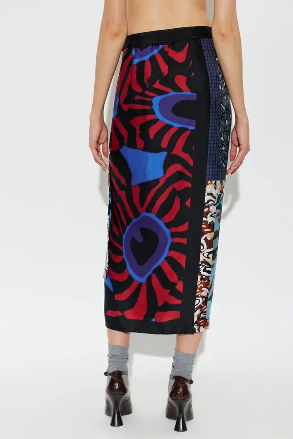 Dries Van Noten Patterned Skirt