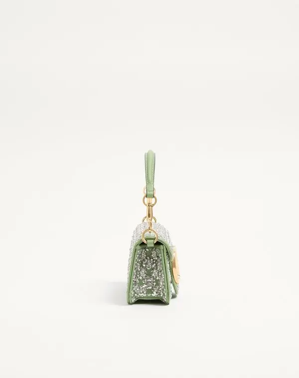 Valentino Garavani Locò Small Embroidered Shoulder Bag
