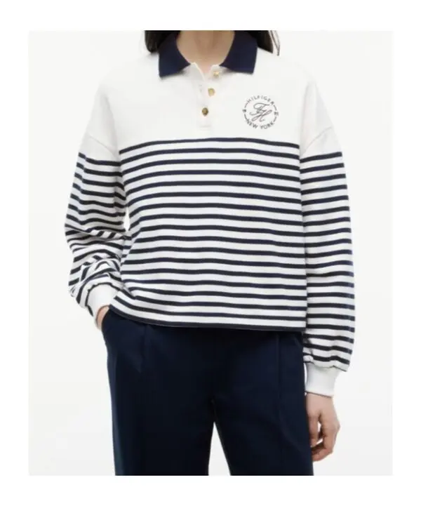 Tommy Hilfiger Striped Long-sleeve Polo Shirt