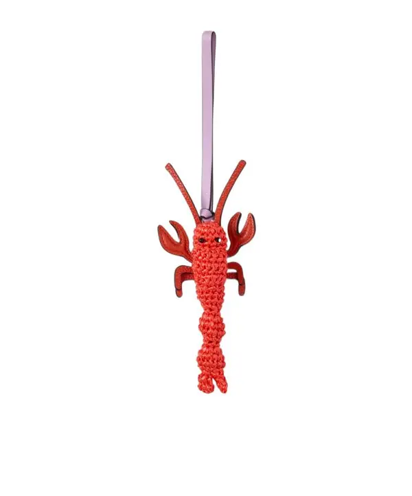 Mulberry Crochet Lobster Bag Charm