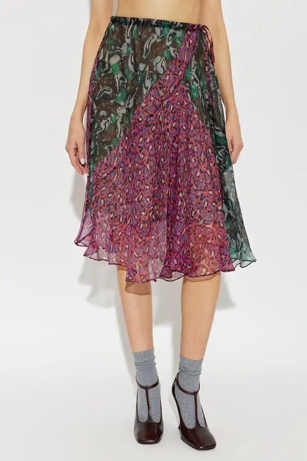 Dries Van Noten Patterned Skirt
