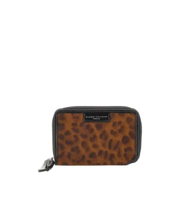 GIANNI CHIARINI Horsy Zip-around Wallet - Brown