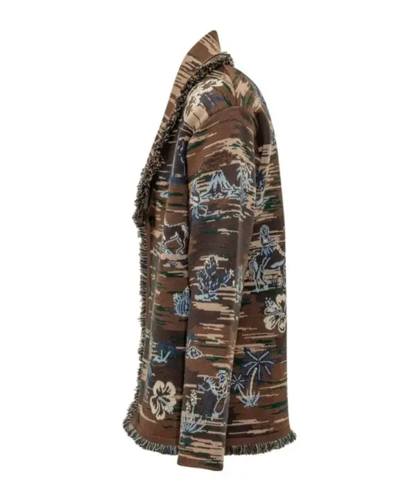 Alanui Tex-hawaii Jacquard Cardigan