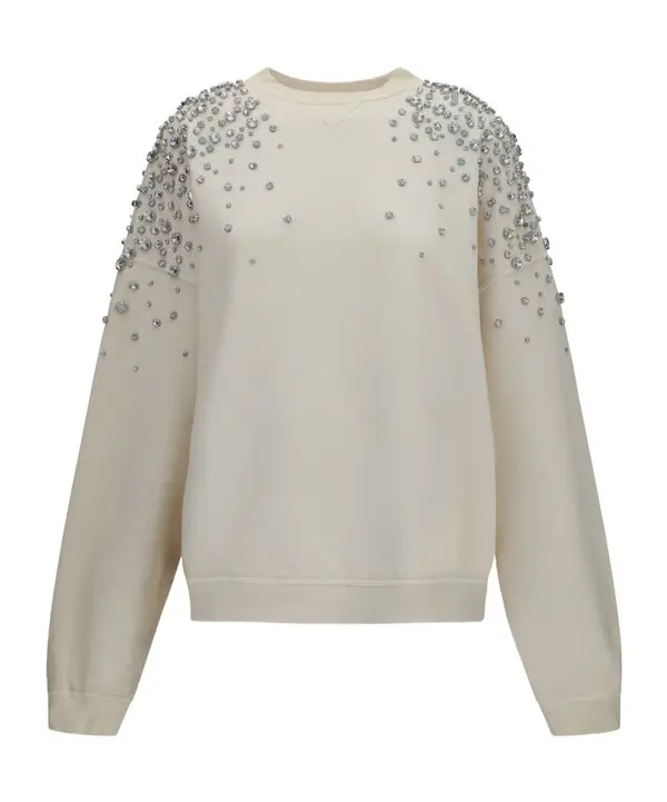 GOLDEN GOOSE Embellished Crewneck Sweatshirt - White
