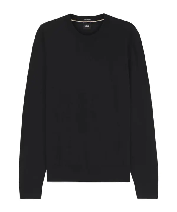 Hugo Boss Merino-wool Sweater In A Regular Fit