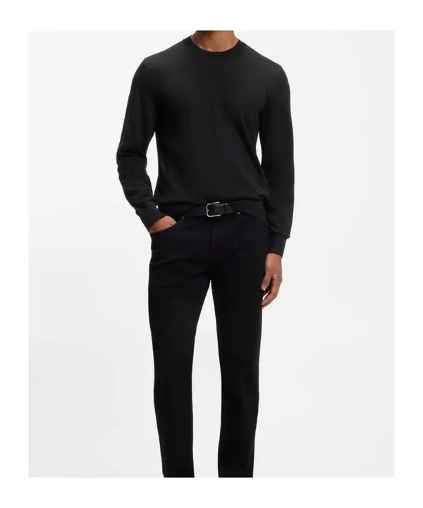 Hugo Boss Merino-wool Sweater In A Regular Fit