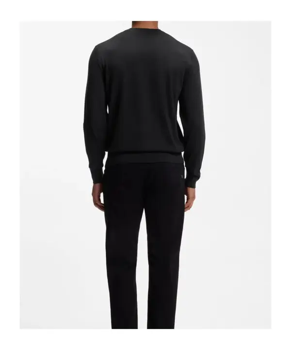 Hugo Boss Merino-wool Sweater In A Regular Fit