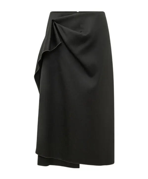 LANVIN Draped Midi Skirt