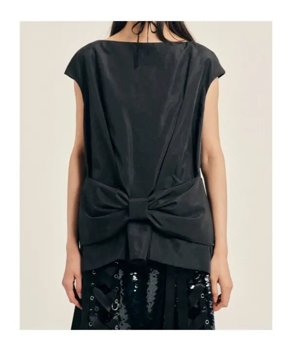 Simone Rocha Bow-detail Peplum Top